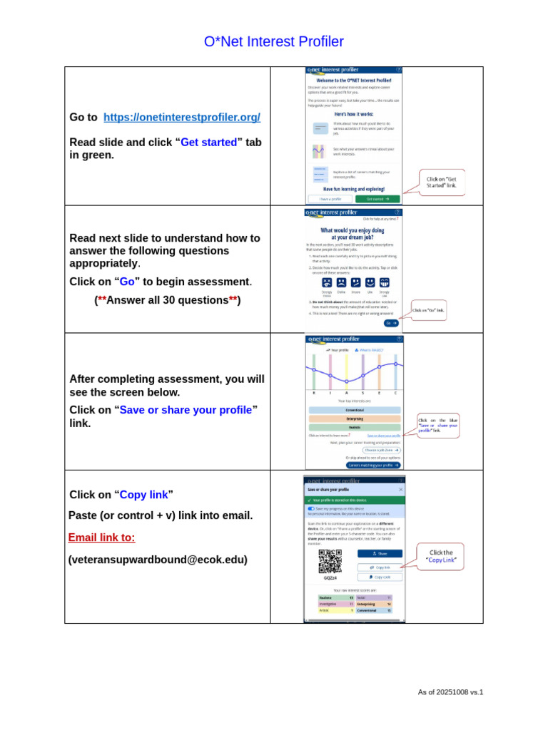 Mynextmove.org Instructions | PDF