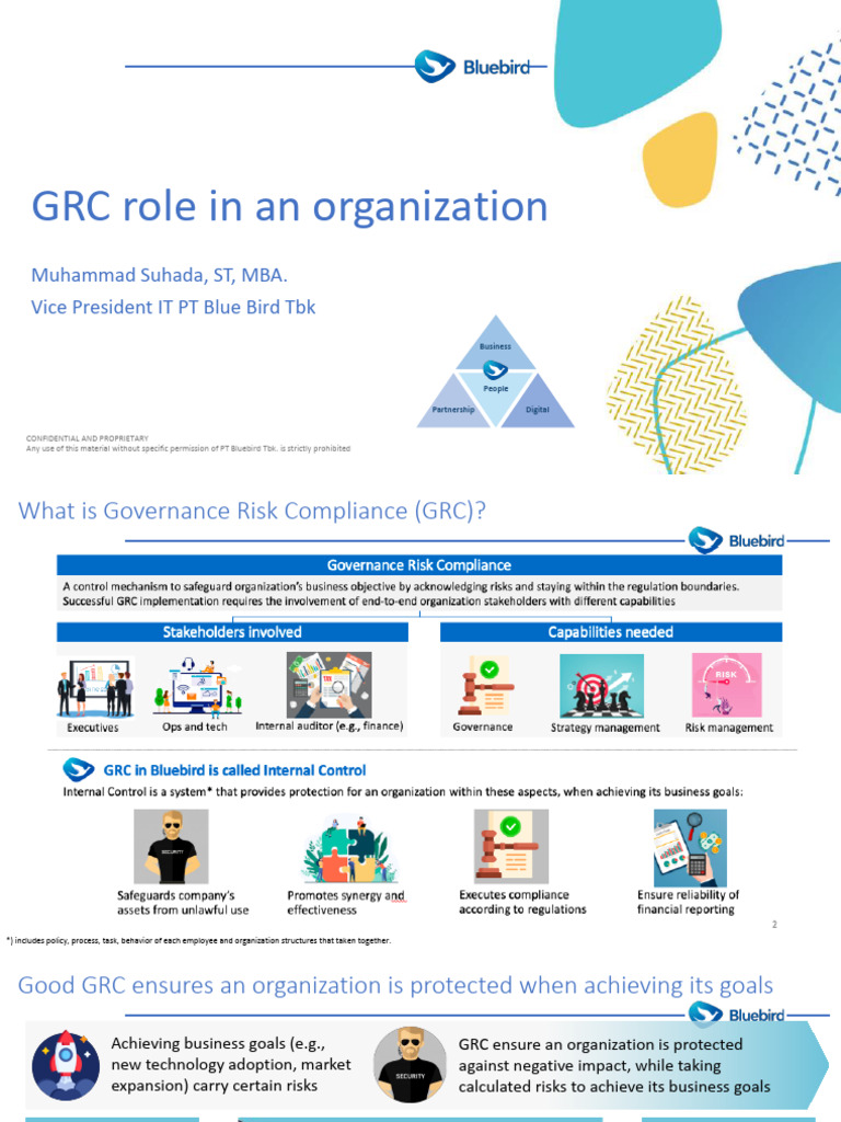 GRC for MRT 20210702 vFinal-1 - Blue Bird | PDF | Goal | Business