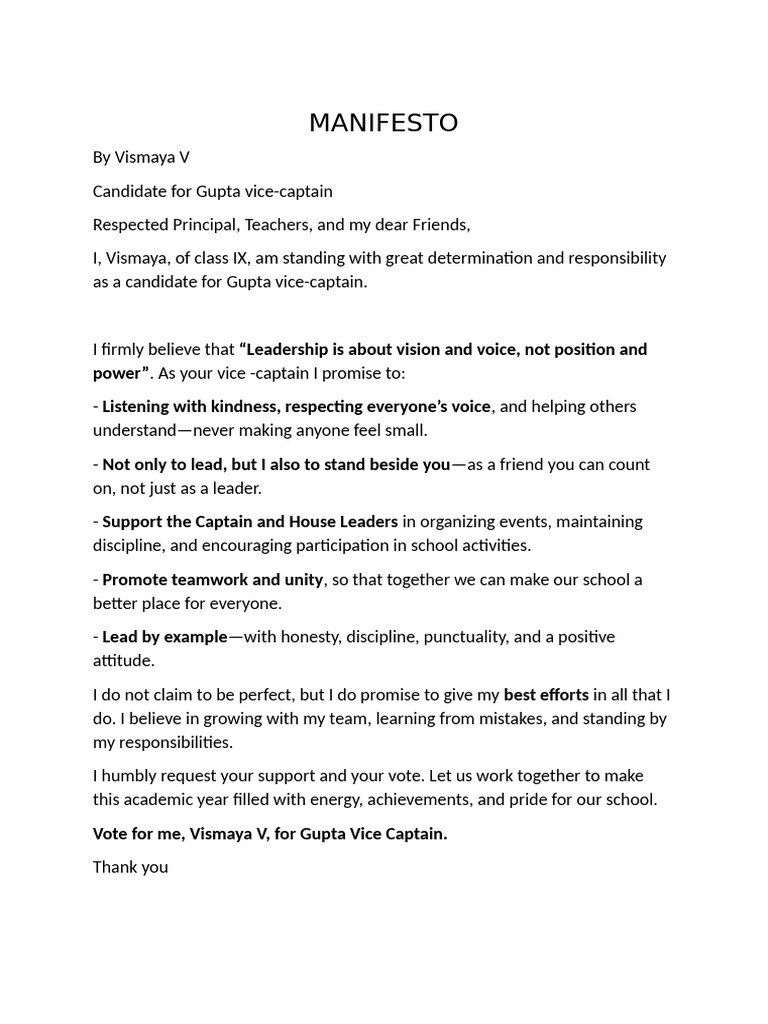 Manifesto | PDF