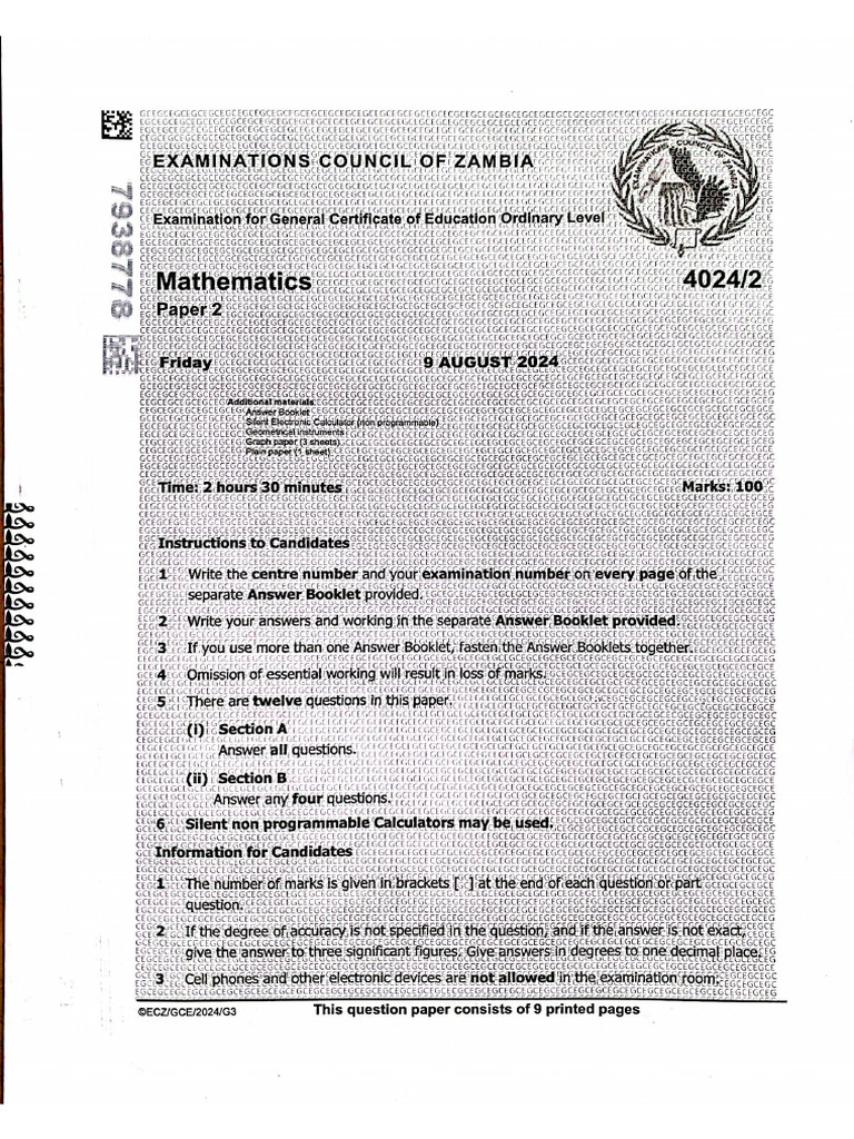 Math_P2_2024_GCE | PDF