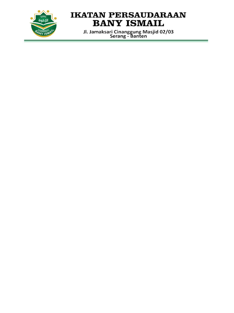 Kop Surat Bani Ismail | PDF