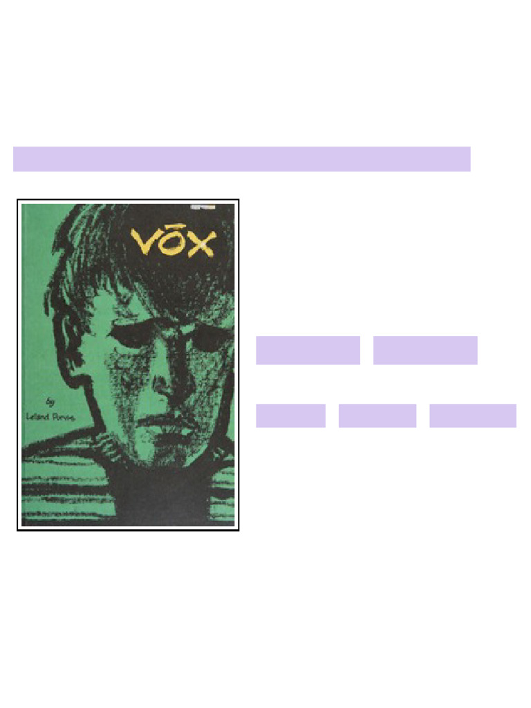 Vōx : collected works, 1999-2003 ebook reader ready version | PDF ...