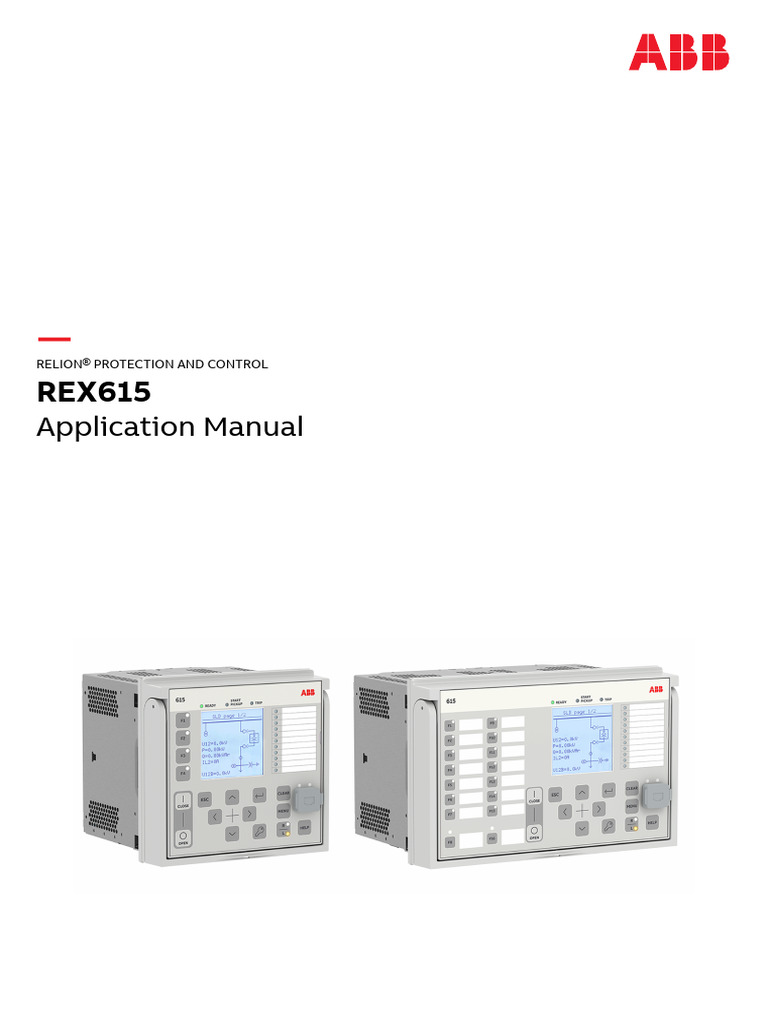 REX615 Appl 2NGA001856 ENb | PDF | Electromagnetic Compatibility | Menu ...