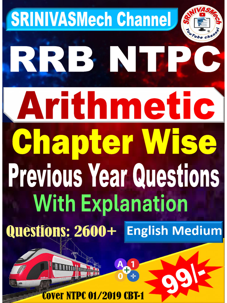 NTPC Arithmetic Previous Year Questions in English Medium by ...