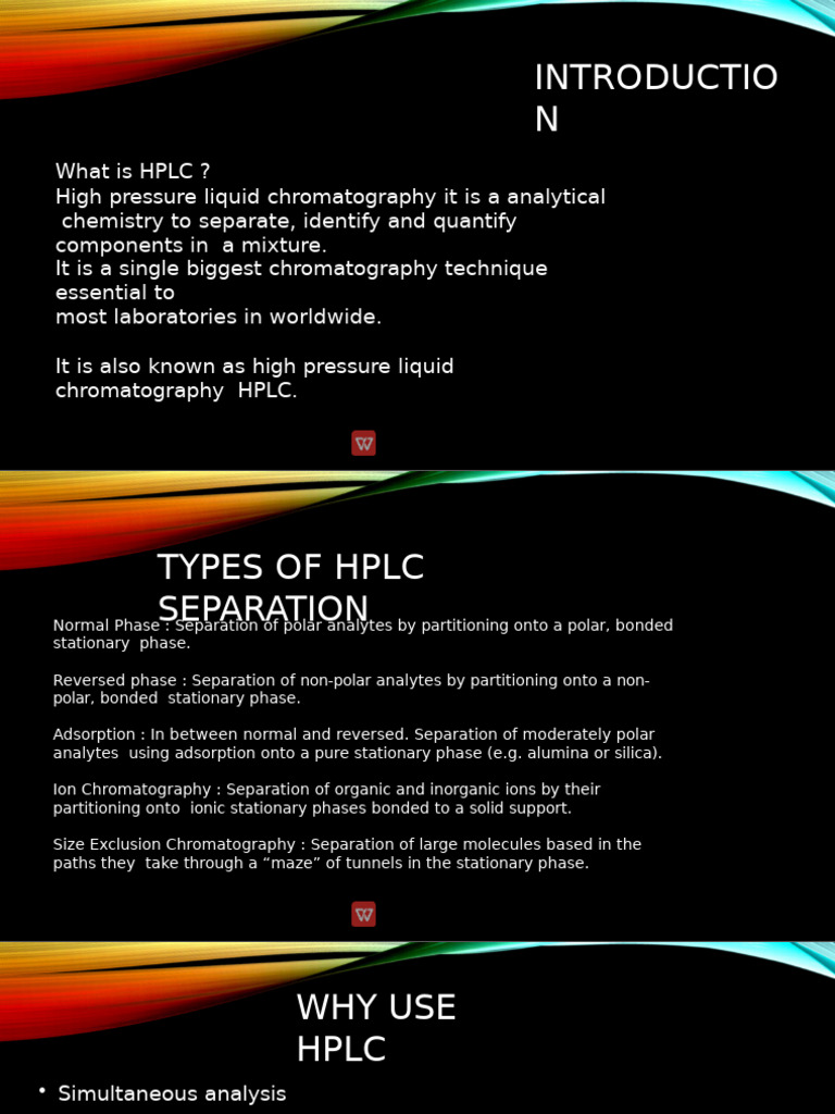 HPLC | PDF | High Performance Liquid Chromatography | Chromatography