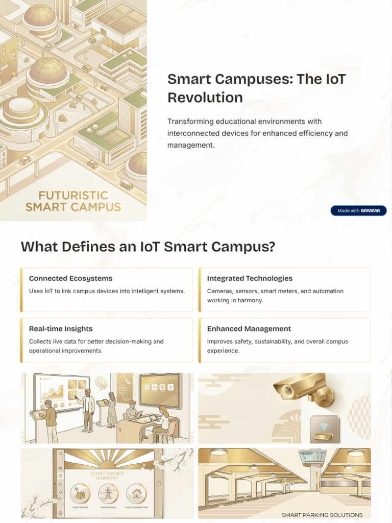 Smart Campuses the IoT Revolution | PDF