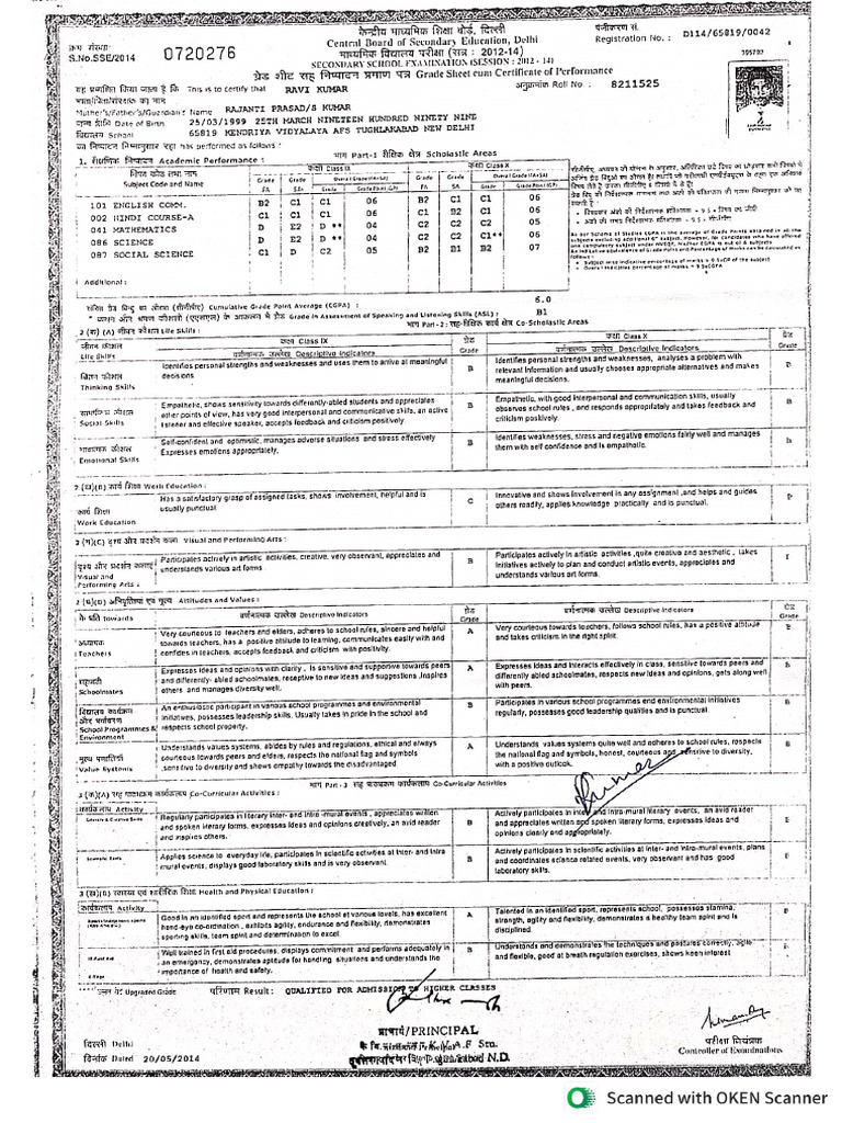 Mark Sheet | PDF