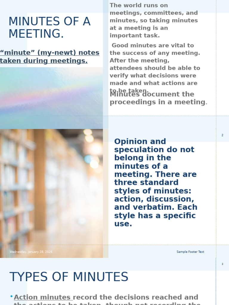 Module 9 - Minutes of A Meeting | PDF