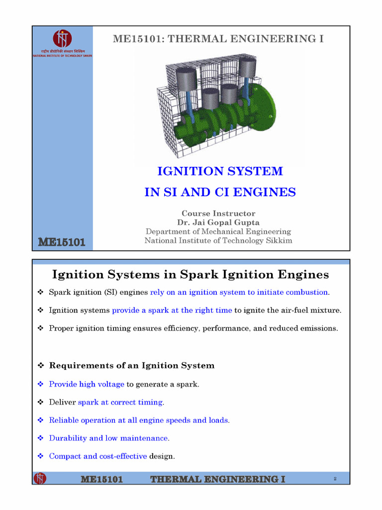 Ignition System in SI Engines | PDF