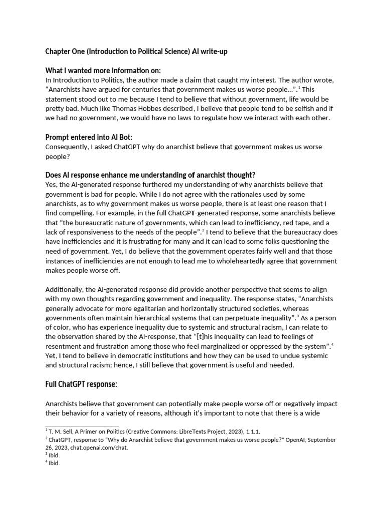 AI+Example | PDF | Anarchism | Social Inequality