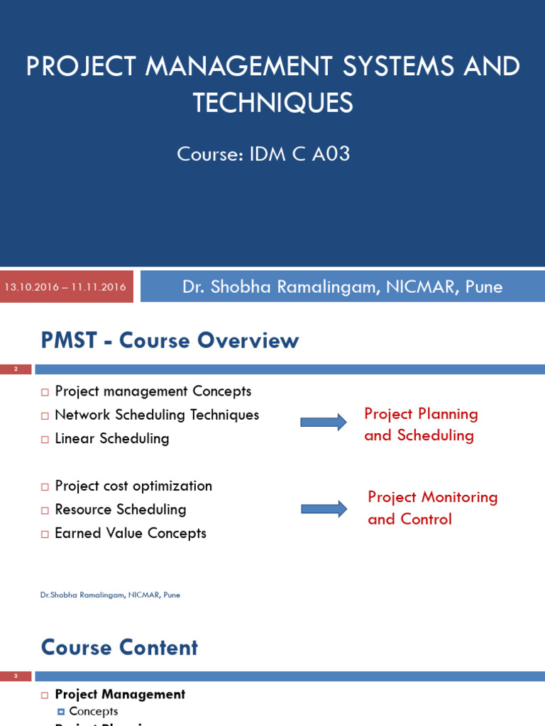 PMST_Shobha maam | PDF | Project Management | Business