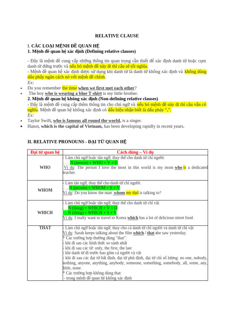 1 b9 Relative Clause | PDF