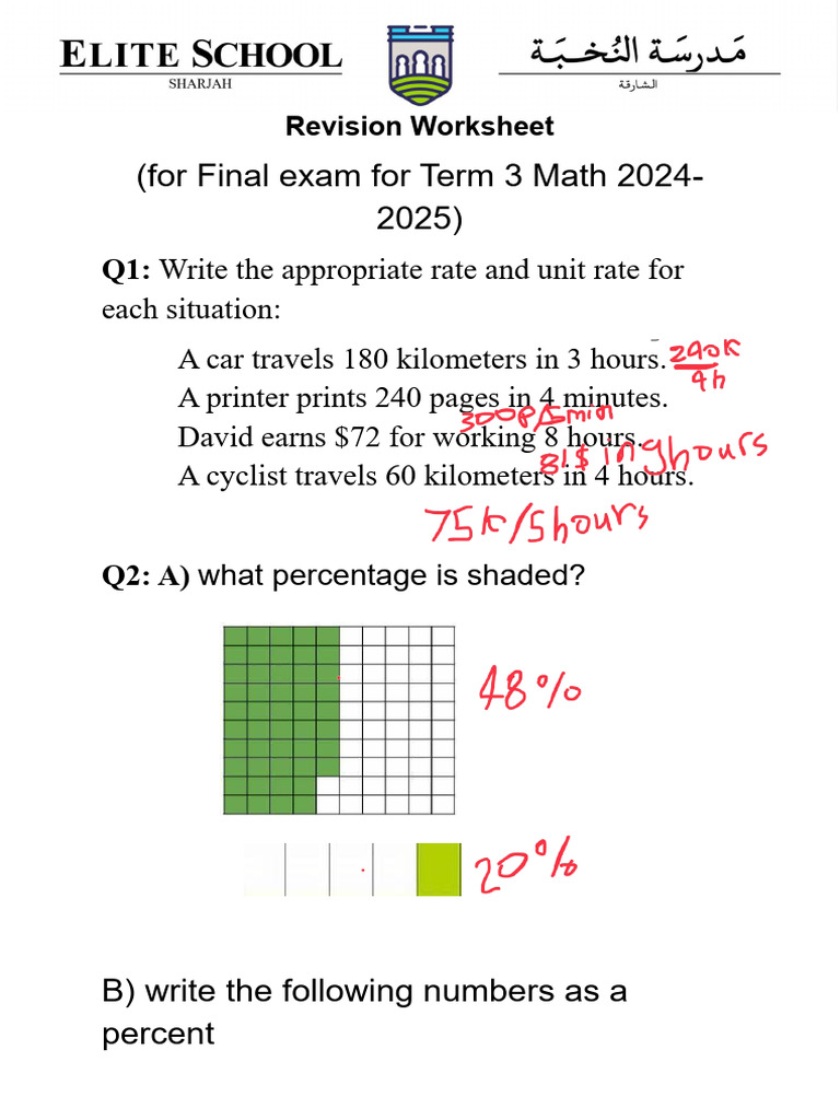 Worksheet t3 | PDF
