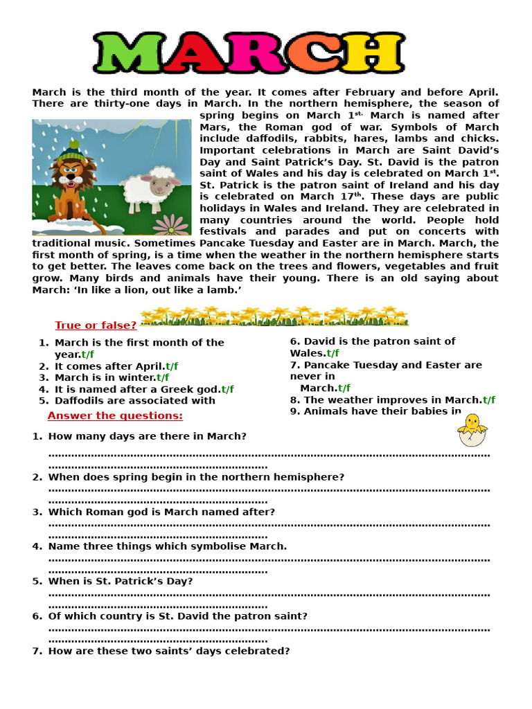 Easy Reading March - 155772 | PDF