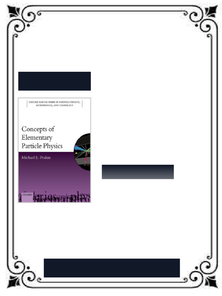 Concepts of Elementary Particle Physics Michael E. Peskin ebook digital reading kit | PDF ...