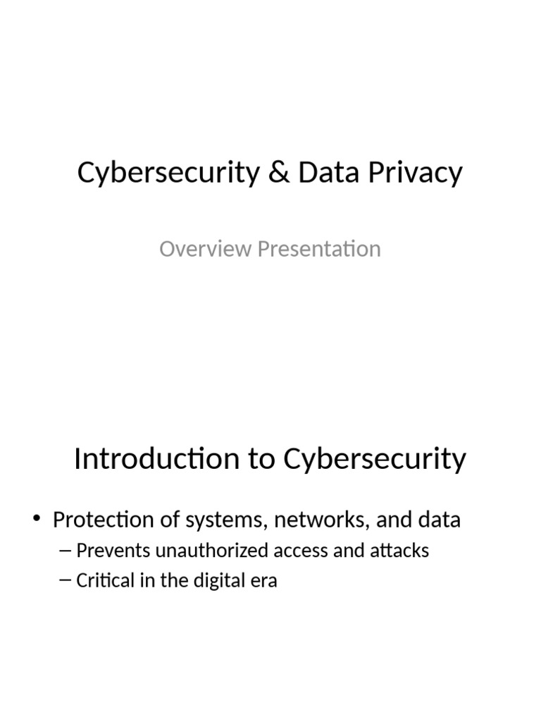 Cybersecurity_and_Data_Privacy | PDF
