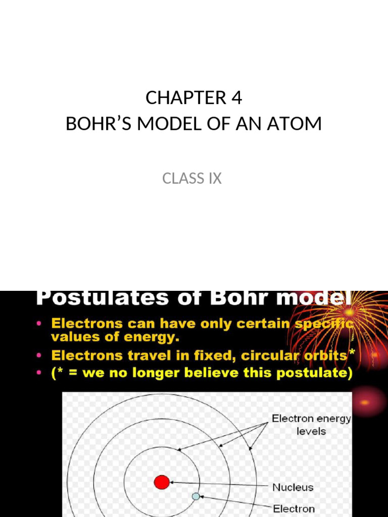 Bohrs Model Class Ix 2026 | PDF