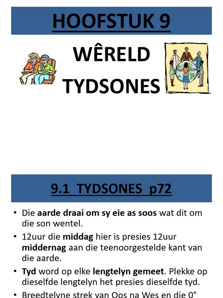 Hfst 9 Wereld Tydsones | PDF