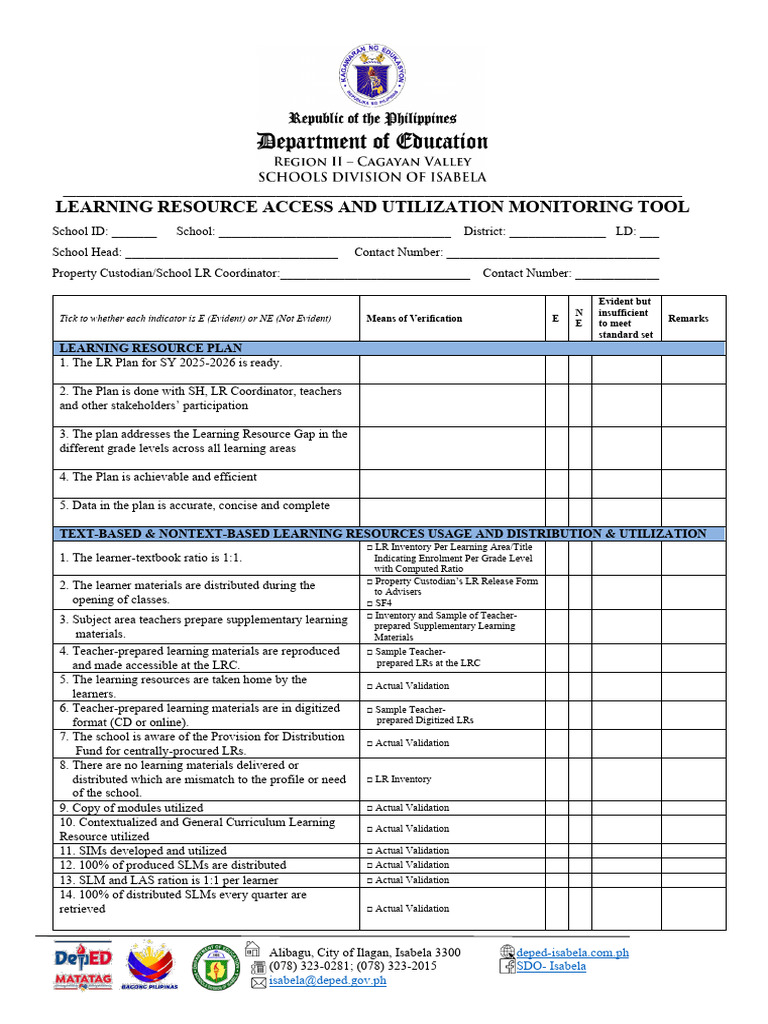 2025 LR Acess and Utilization Monitoring Tool | PDF