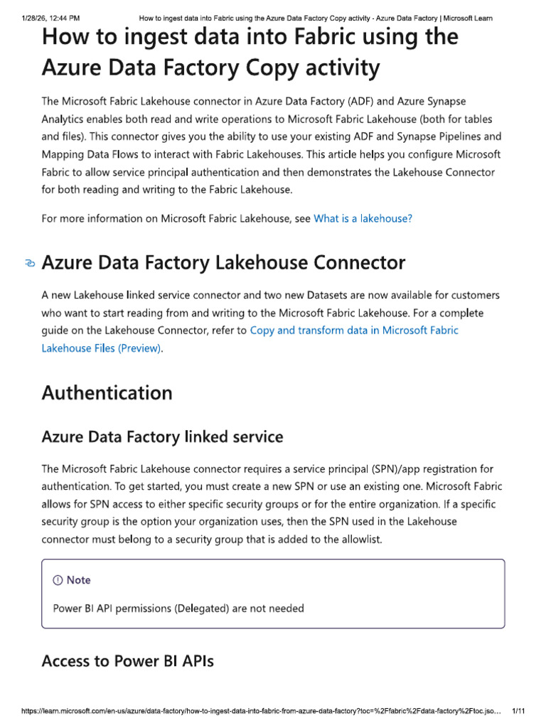 How To Ingest Data Into Fabric Using The Azure Data Factory Copy ...