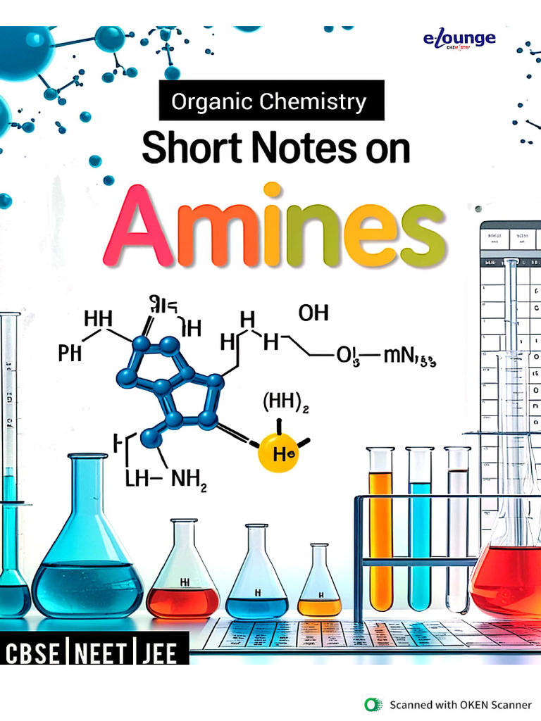 Short Notes On AMINES (Organic Chemistry) | PDF