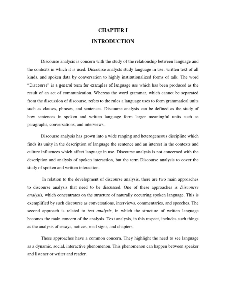 Understanding Discourse Analysis | PDF | Linguistics | Discourse