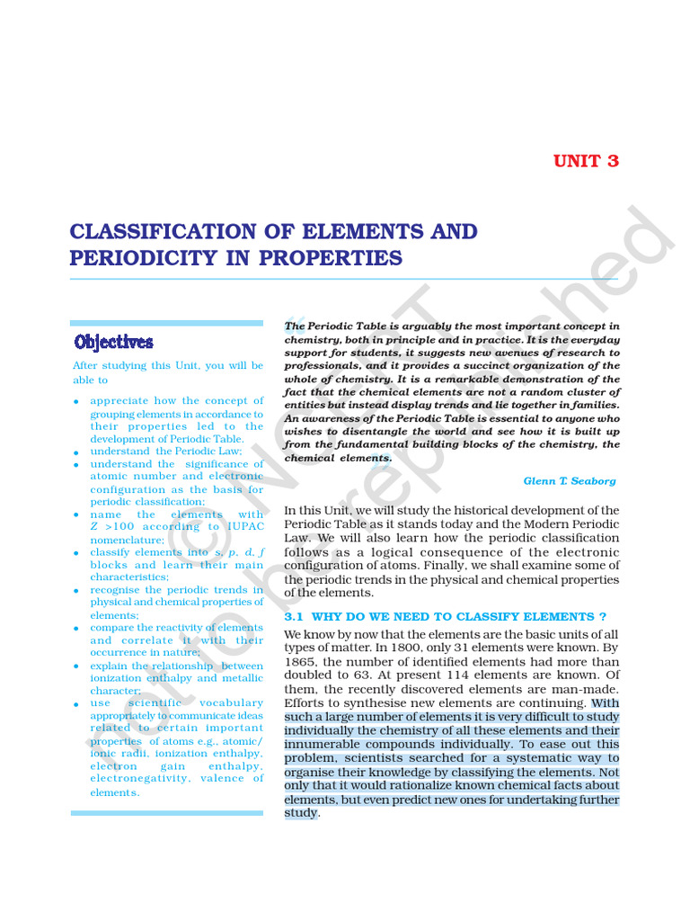 Periodic Table Ncert | PDF | Periodic Table | Atomic Orbital