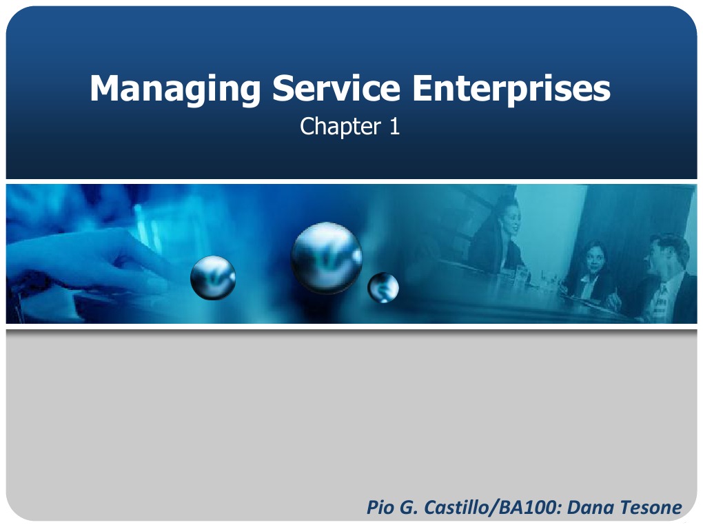 Chapter 1: Managing Service Enterprises | Download Free PDF ... Chapter 1: Managing Service Enterprises | Download Free PDF ...