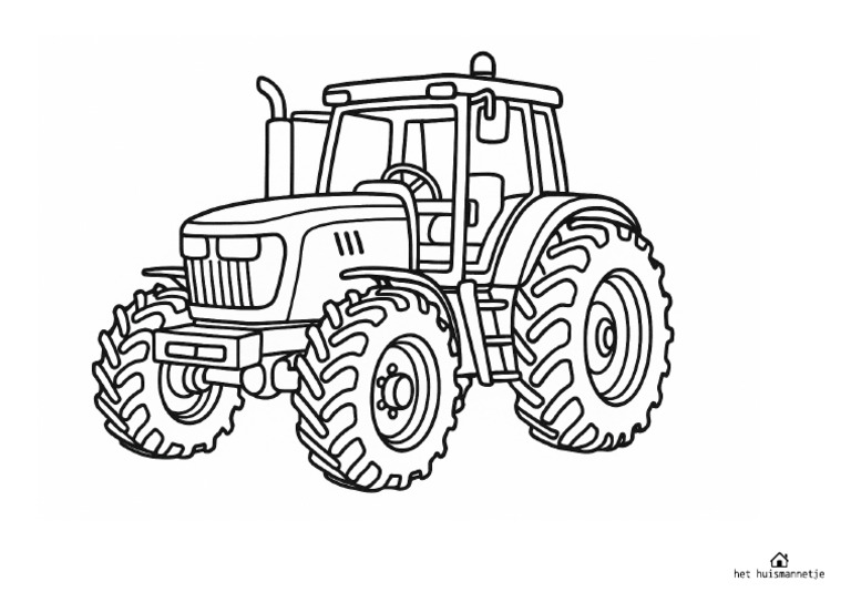 Kleurplaat Tractor A4 | PDF