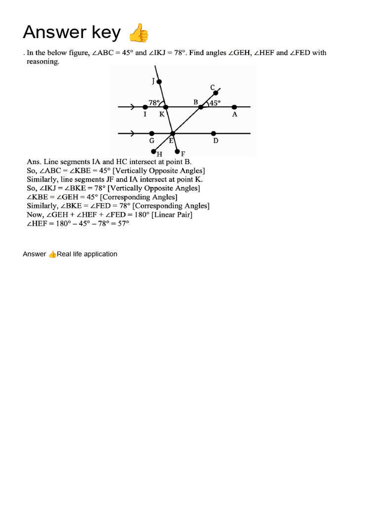 Real Life Application of Angles | PDF