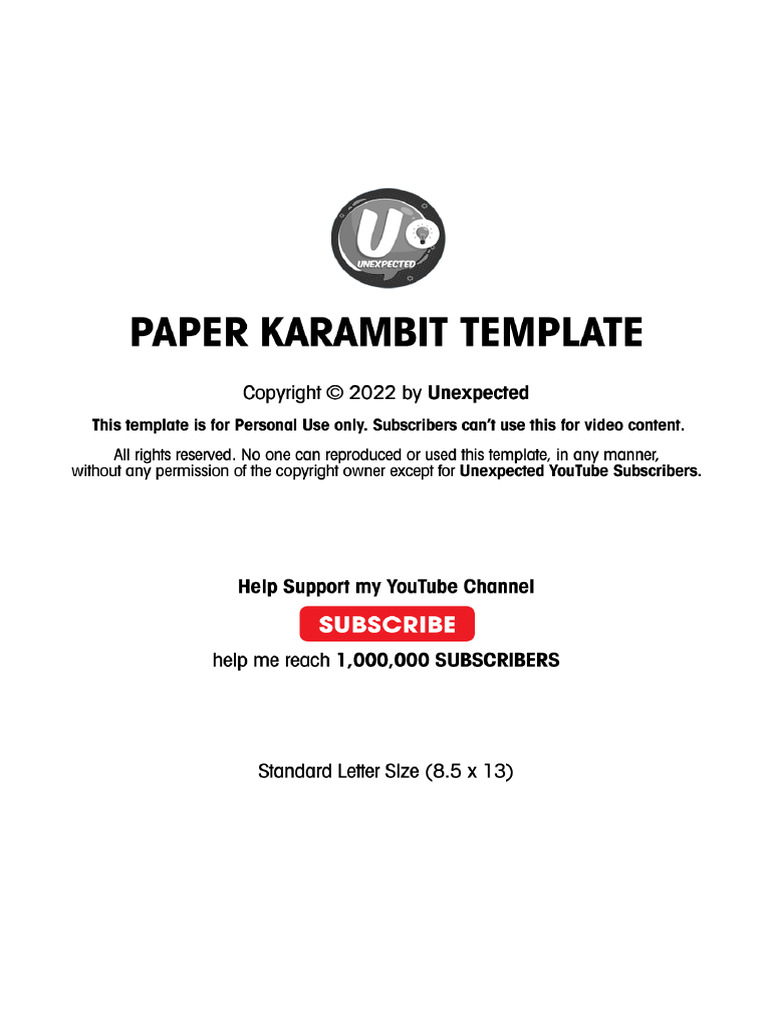 Paper Karambit (Simple) 260115 115832 | PDF