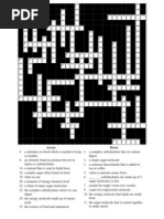 Nutrition Crossword Puzzle Guide | PDF | Fat | Nutrition