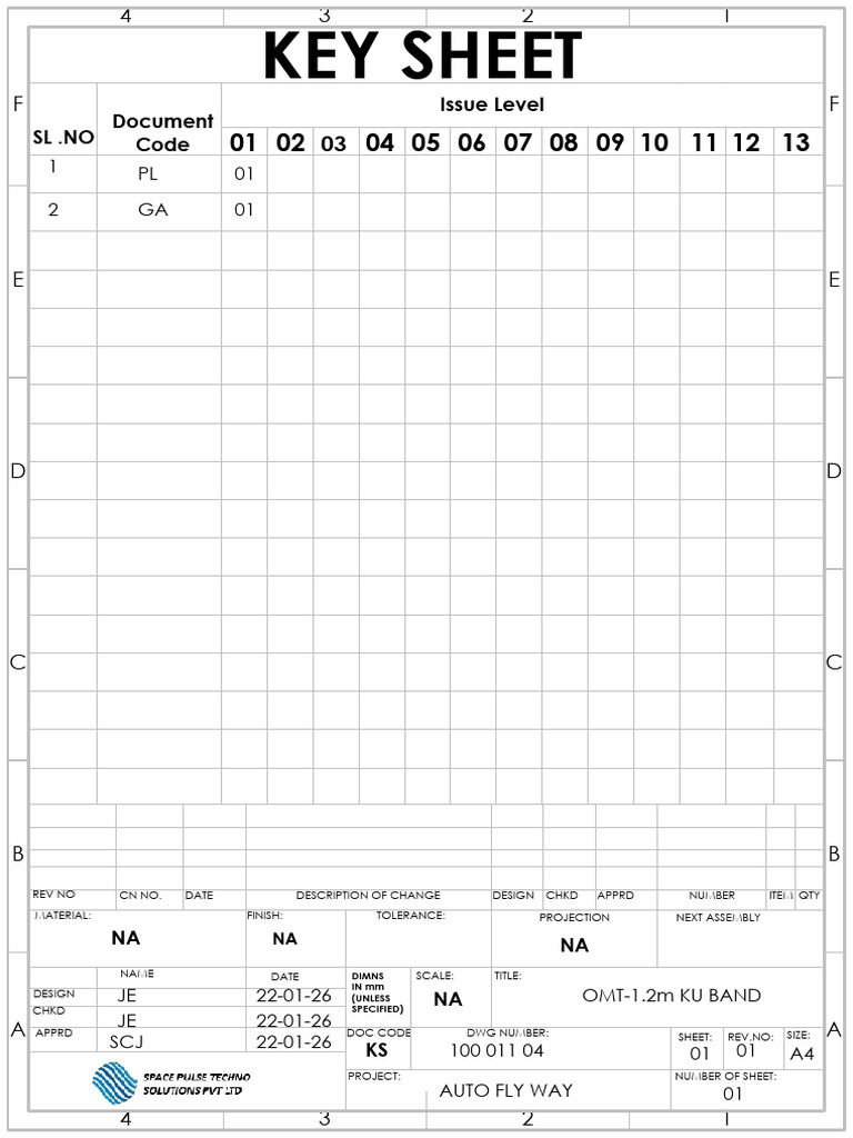 OMT-1.2m Key Sheet | PDF