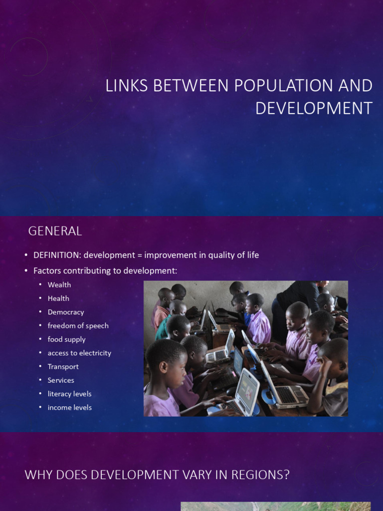 Links Between Population and Development | PDF | Human Development ...