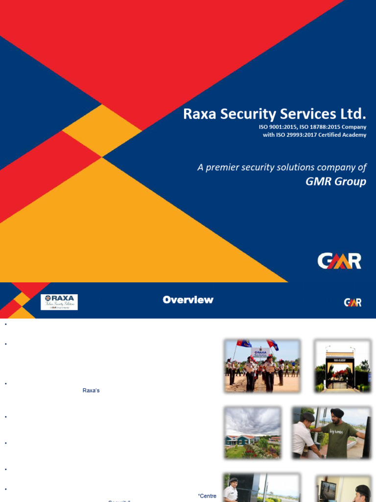 Raxa Corporate Presentation | PDF | Surveillance | Closed Circuit ...