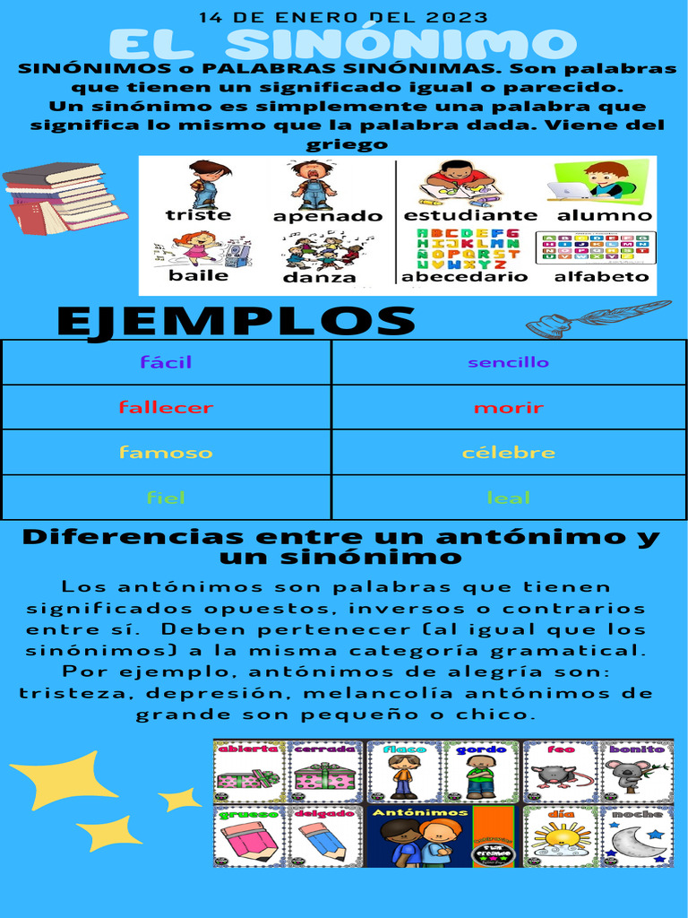 Diferencias Entre Un Antónimo y Un Sinónimo | PDF