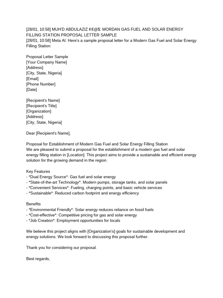 -28-01, 10-58- MUH'D ABDULAZIZ K€@$- MORDAN GAS FUEL AND SOLAR ENERGY FILLING STATION PROPOSAL ...