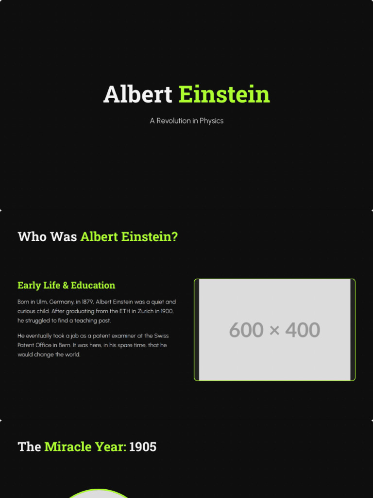 Albert Einstein_ a Revolution in Physics (Modern Look) | PDF