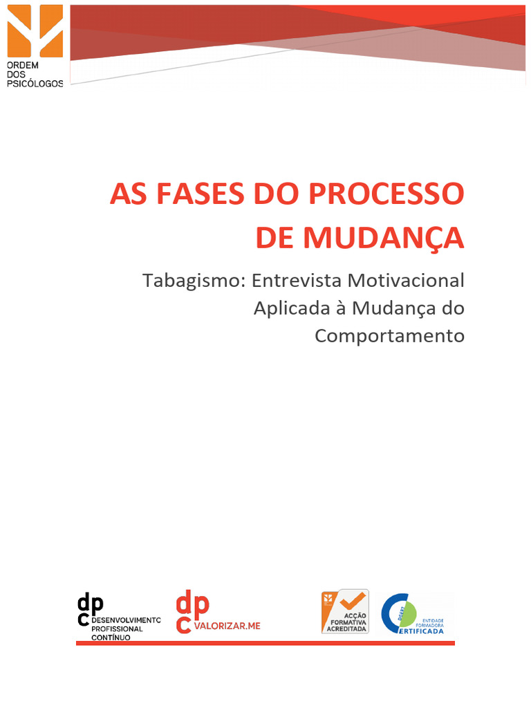 Curso TEM - M1 - Fases Do Processo de Mudança | PDF