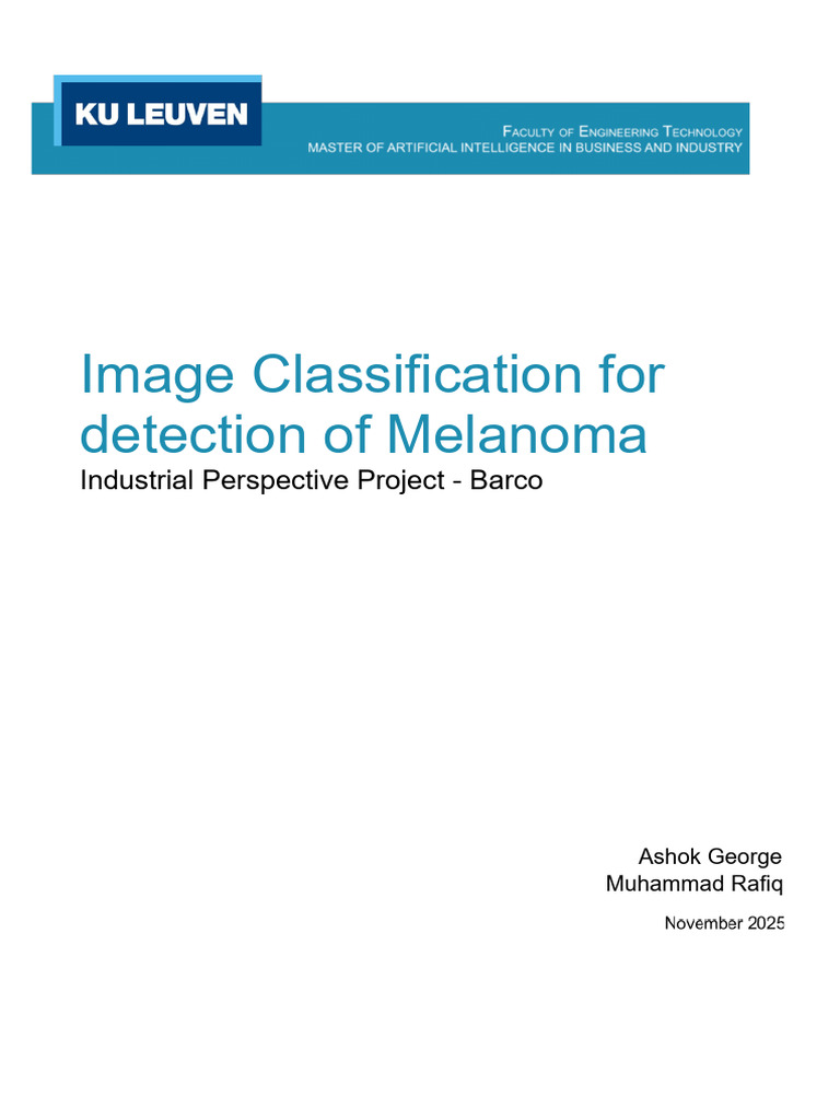Using Image Classification For Detection of Melanoma | PDF | Accuracy ...