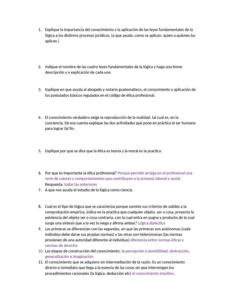 Filosfia Preguntas | PDF | Conocimiento | Moralidad