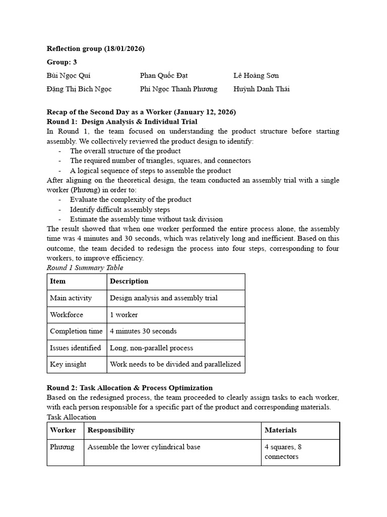 Group 3 - Reflection 2 (25:1:2026) | PDF | Modularity | Scalability