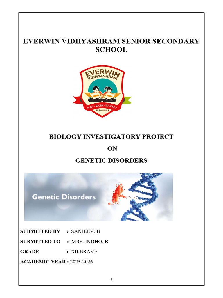 Biology 20251109214723 | PDF | Genetic Disorder | Genetics
