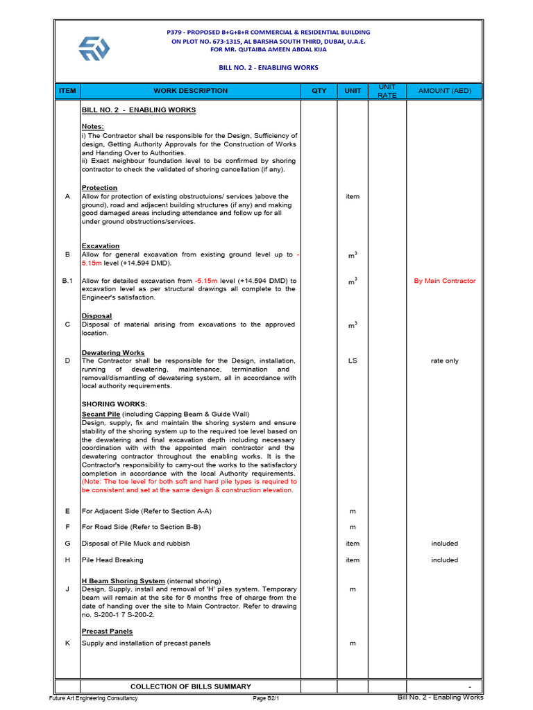 B2 - Enabling Works (Page B2 of 1) | PDF | Civil Engineering