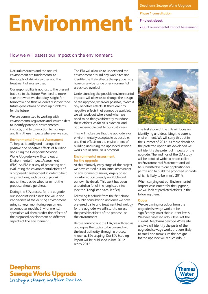 Environment - Leaflet | PDF | Environmental Impact Assessment | Water ...