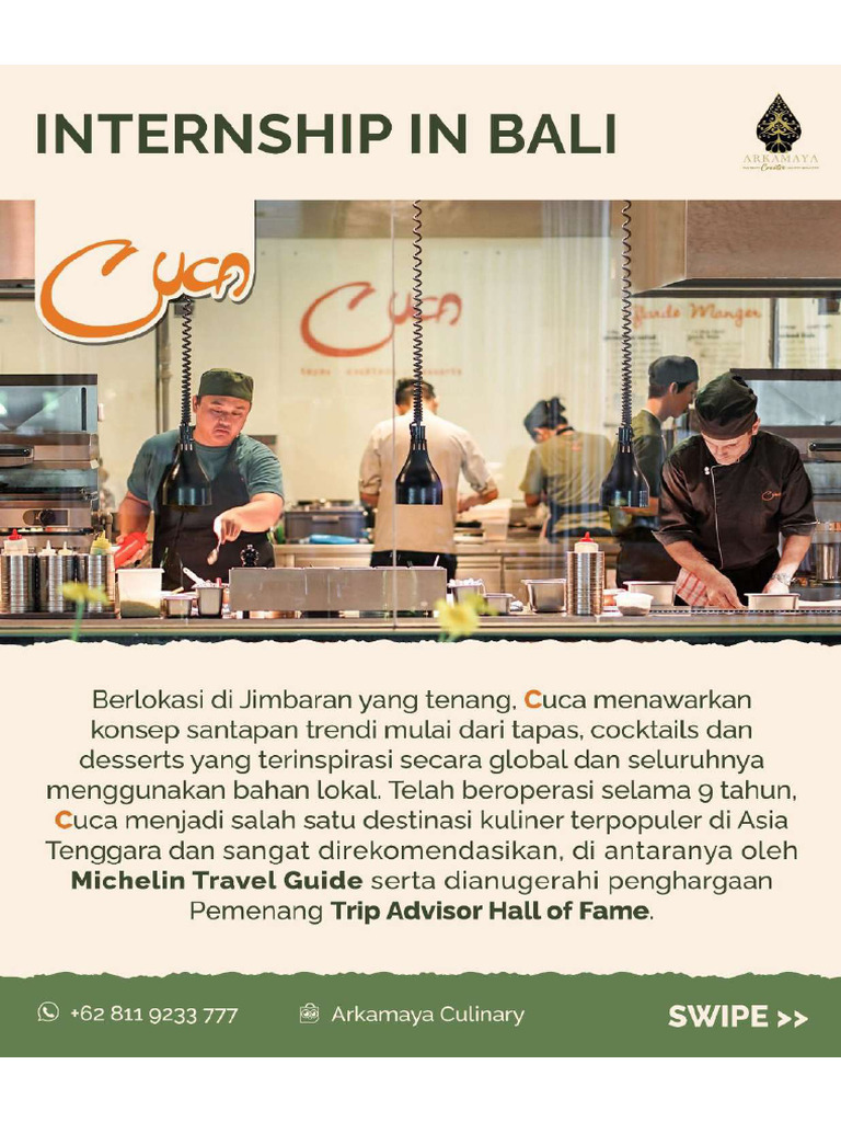 Internship Cuca Bali x Arkamaya 2023 | PDF