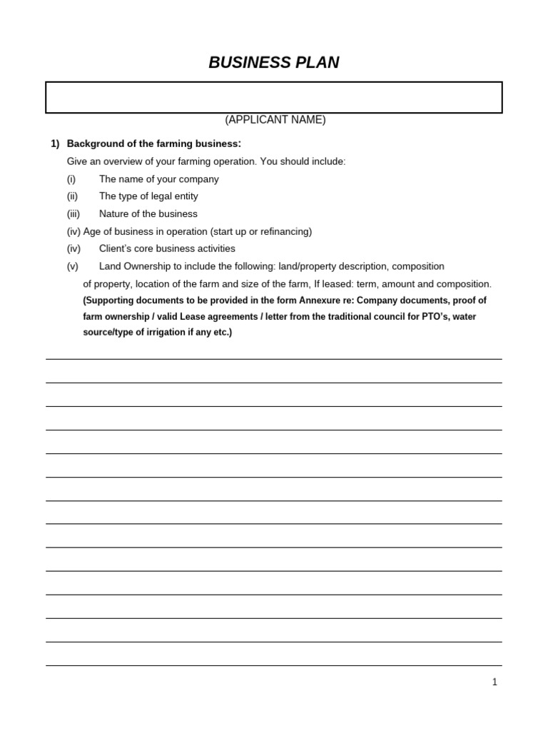 Business Plan - Credit Guidelines | PDF | Expense | Market (Economics)