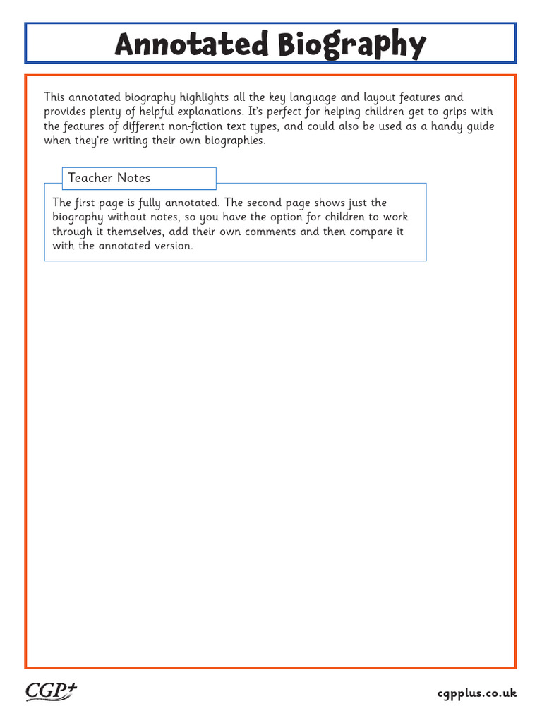 Annotated Biography Sir David Attenborough (Years 3-4) Full Colour ...