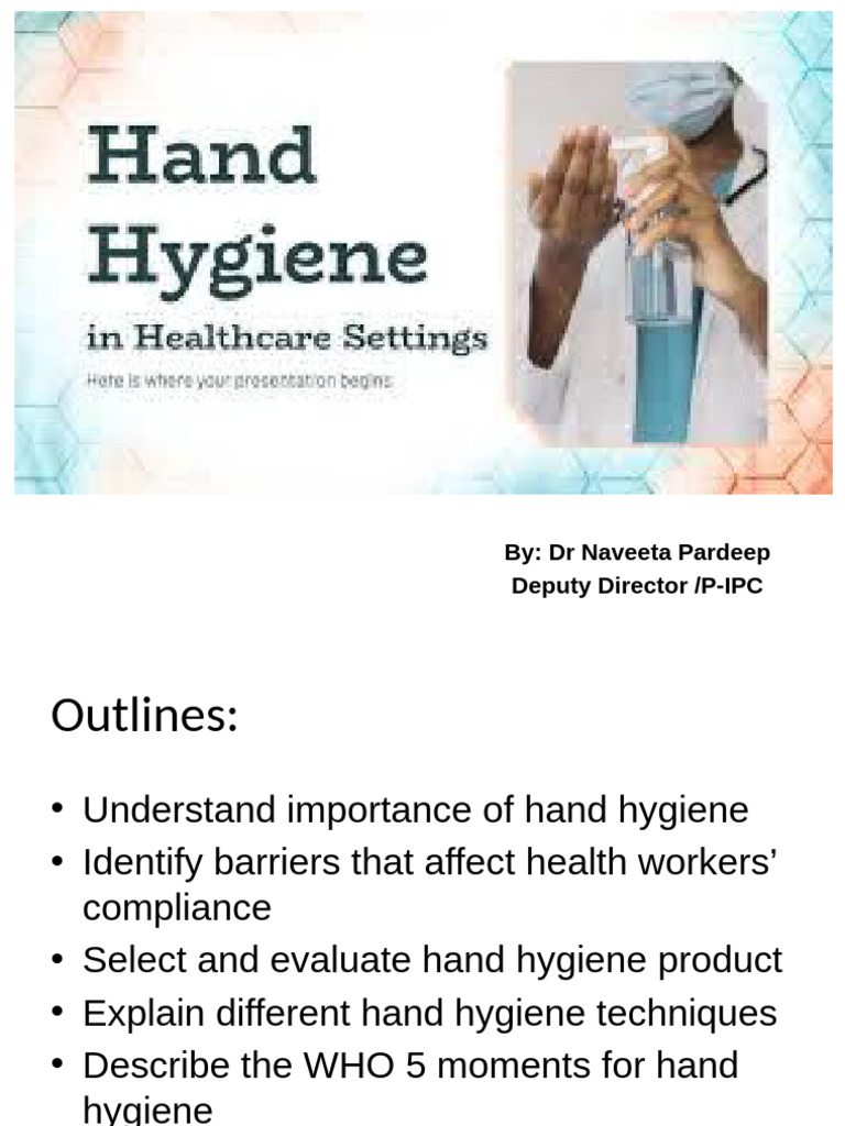 Importance of Hand Hygiene and Its Steps | PDF | Hand Washing ...