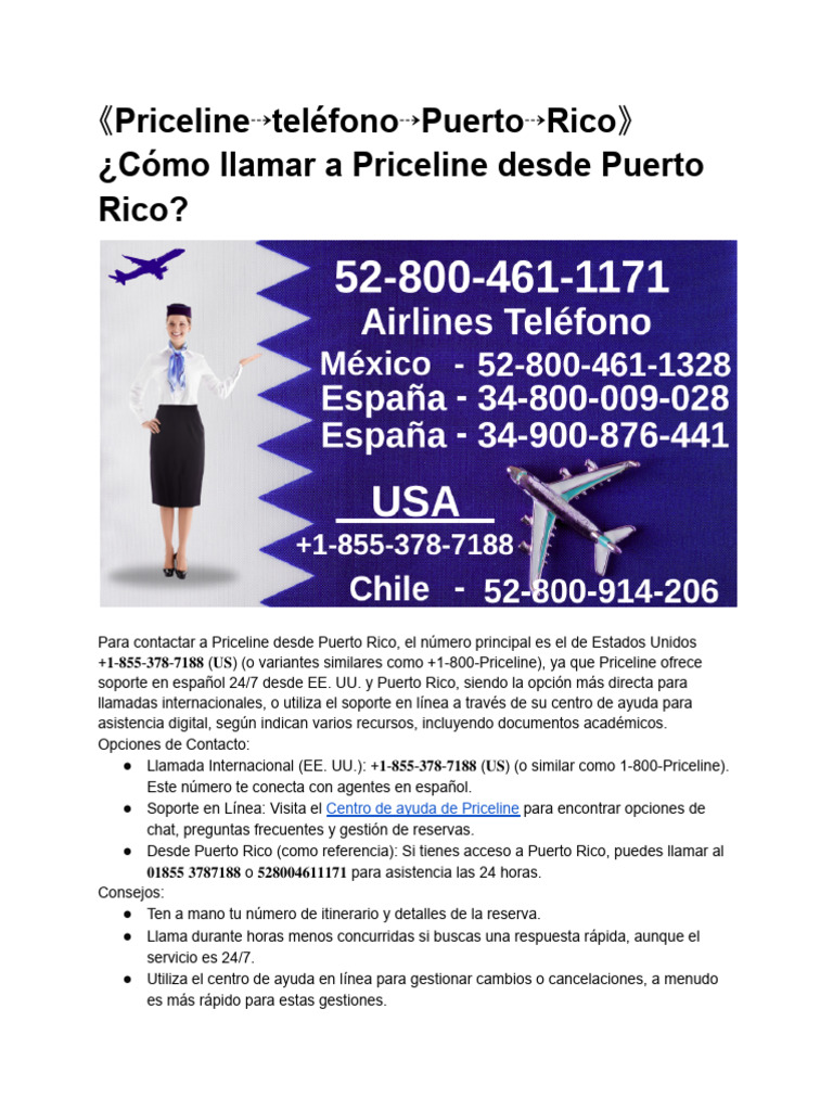 《Priceline⇢teléfono⇢Puerto⇢Rico》¿Priceline Airlines Puerto Rico ...